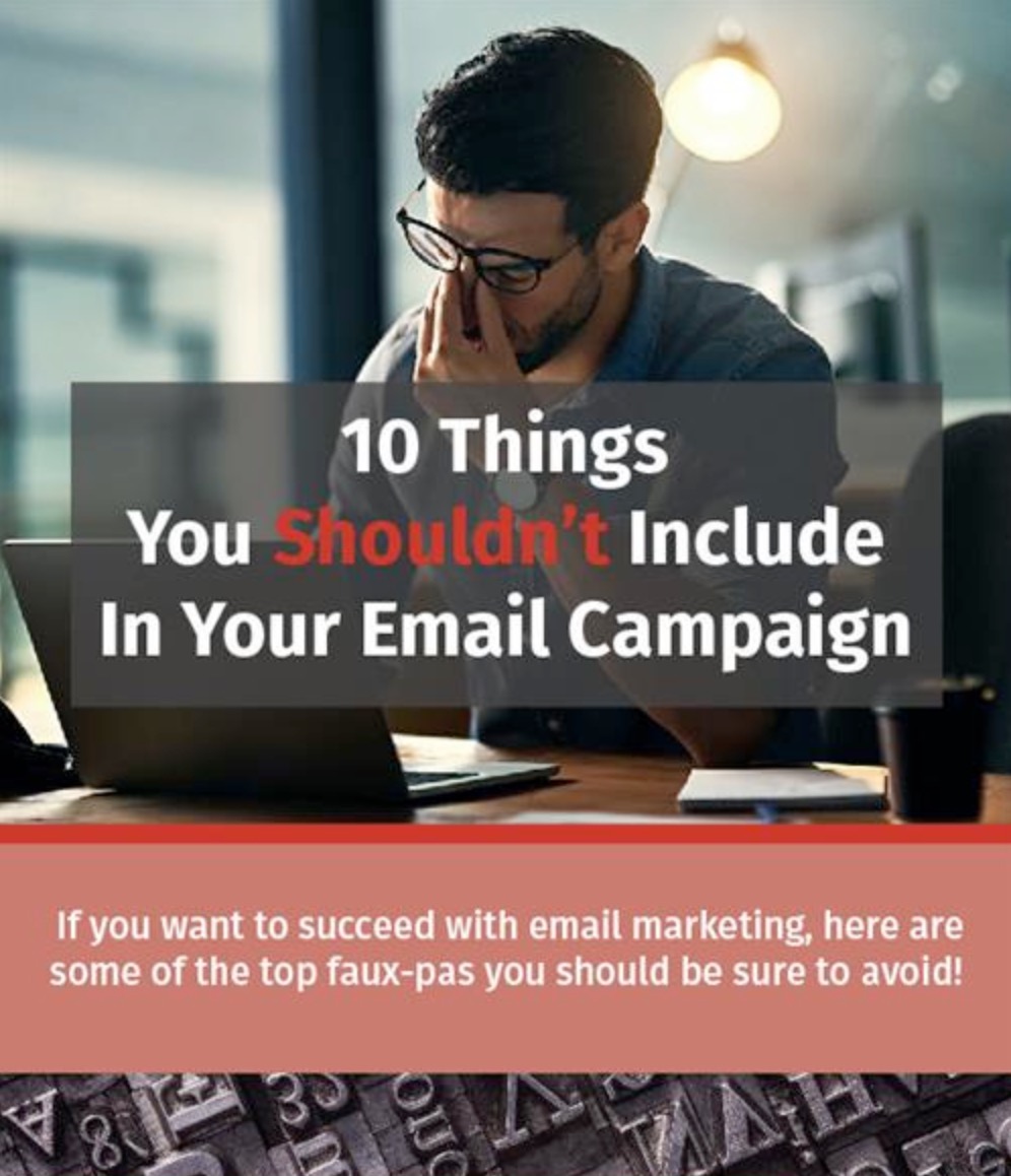 Email Campaign Today And 10 Ways To Ruin It [Infographic] ~ Skillz ME