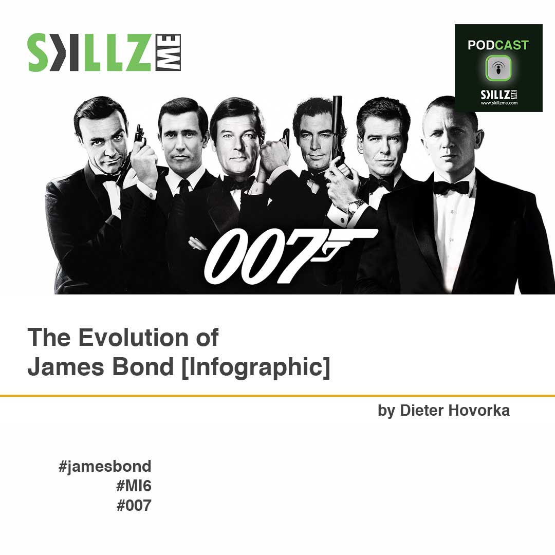 The Evolution of James Bond [Infographic] » Skillz Middle East