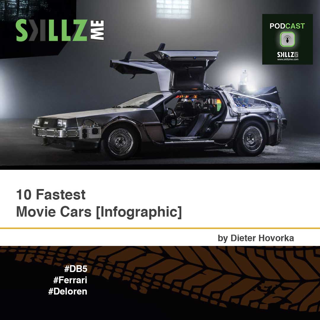 10 Fastest Movie Cars [Infographic] » Skillz Middle East